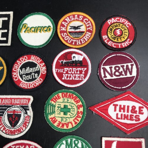 Lot of Twenty (20) Different Railroad Train Patches Used & New N&W P&S ...