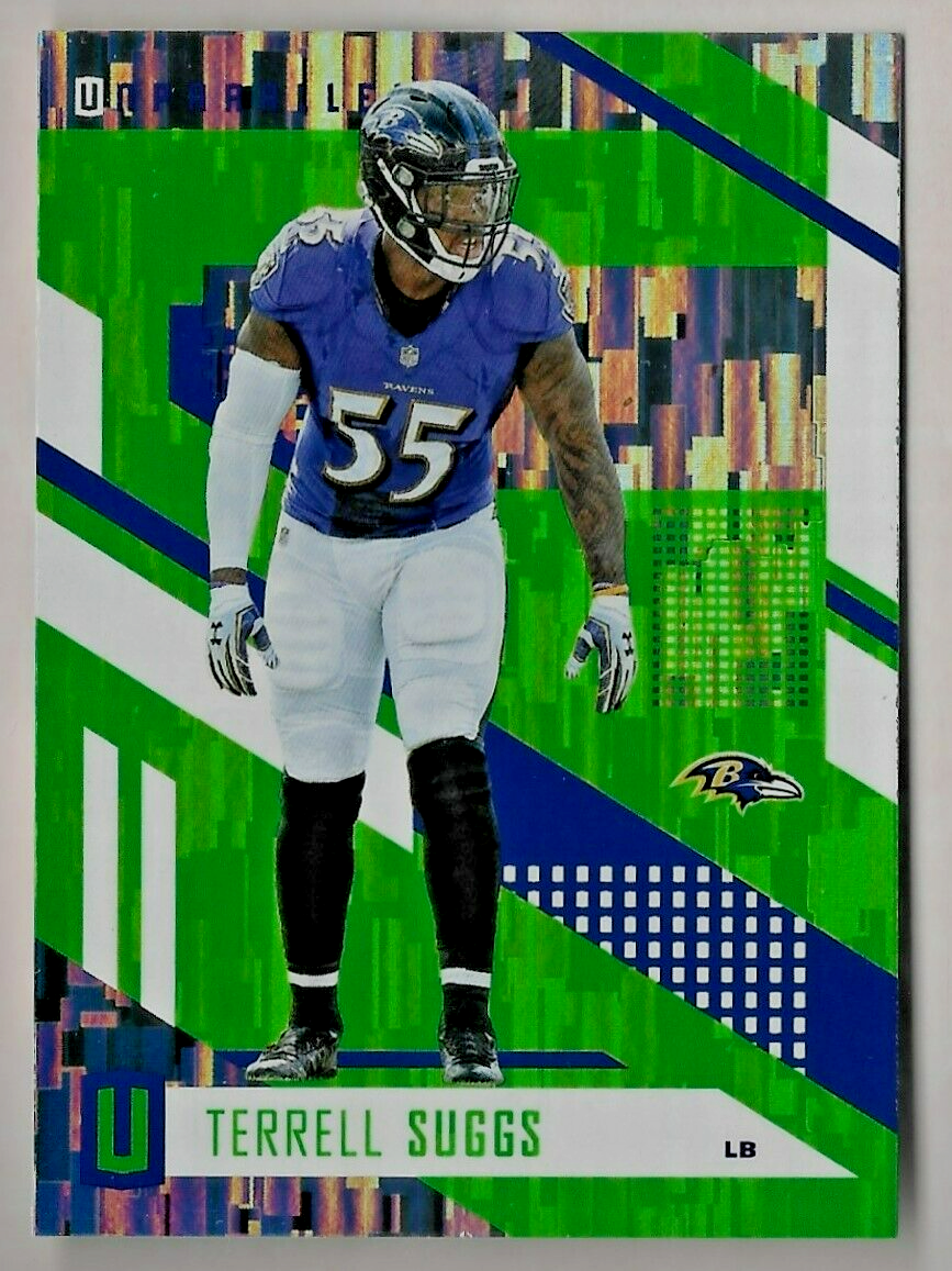 TERRELL SUGGS 2017 UNPARALLELED FOOTBALL WIND CHIMES INSERT CARD #33 | eBay
