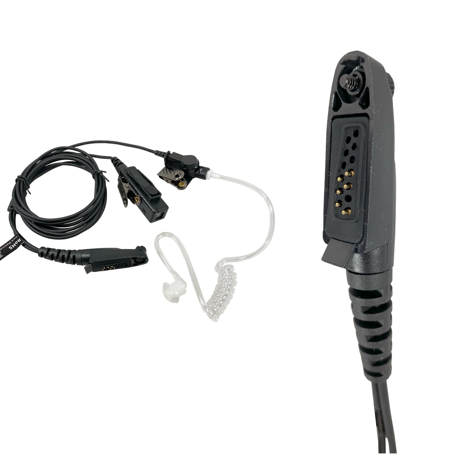 2-Wire Headset Earpiece PTT Mic for MOTOROLA M3 EX500 EX600 GP328 ...