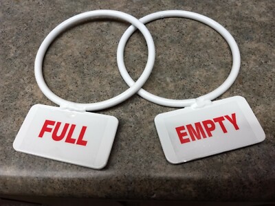 Pressurized Gas Cylinder identification tag Empty & Full, Hangs on neck ...