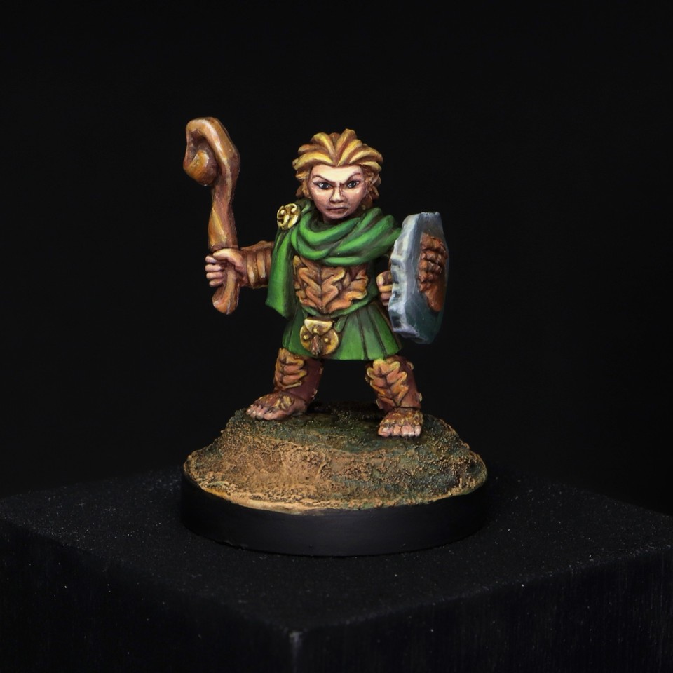 Painted Halfling Druid Reaper Miniature D&D DnD Dungeons & Dragons ...