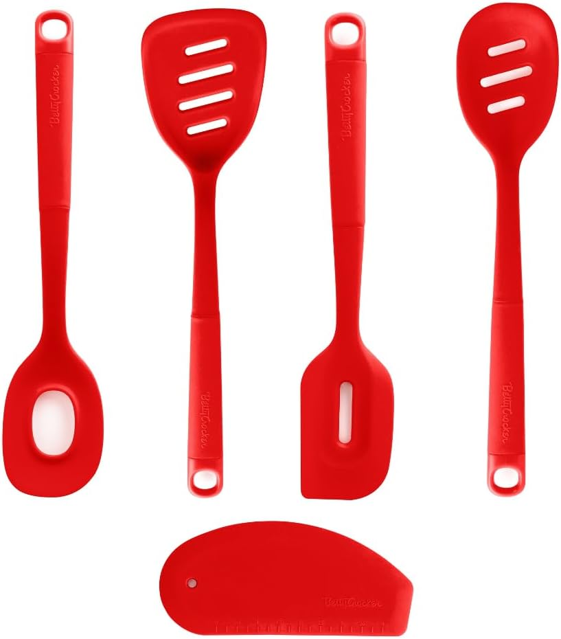 Slotted Utensils Bundle. Set of 5 Utensils, Ideal for Any Cooking or ...