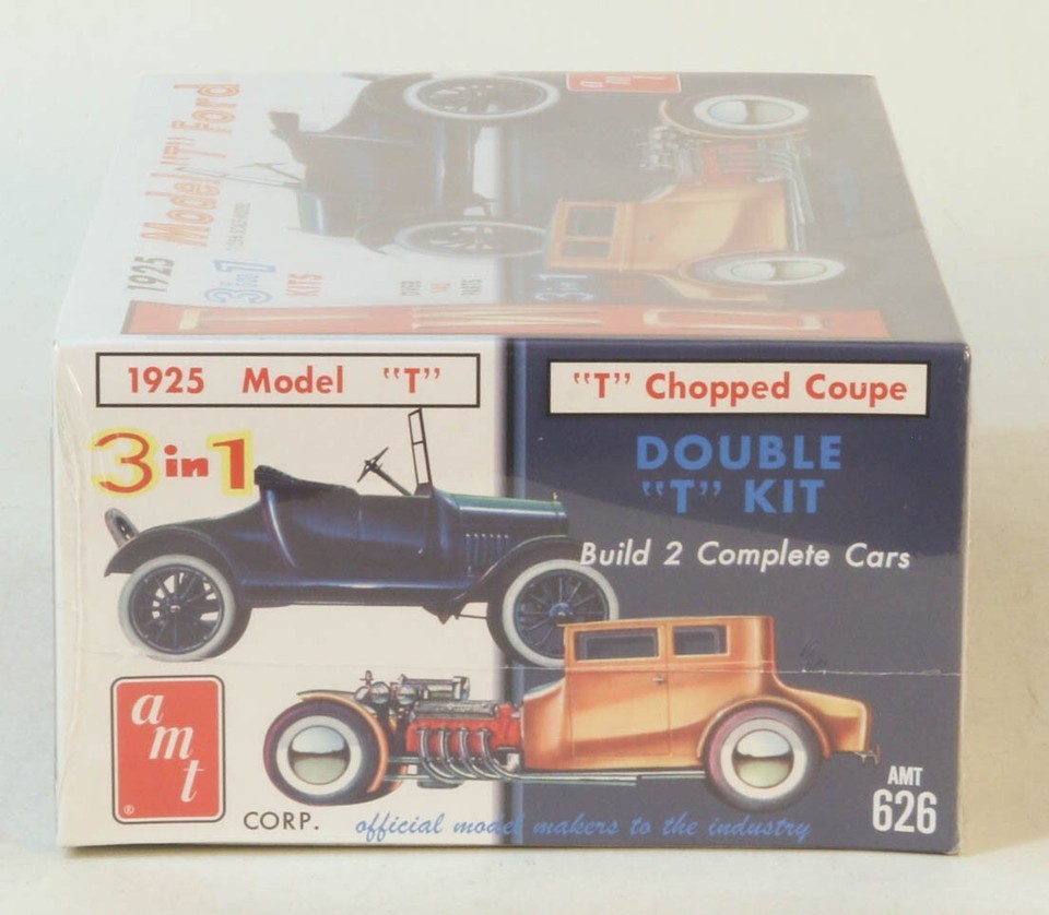 AMT Model Kit 1925 Model "t" Ford Chopped Coupe 3n1 1:25 Scale Sealed ...