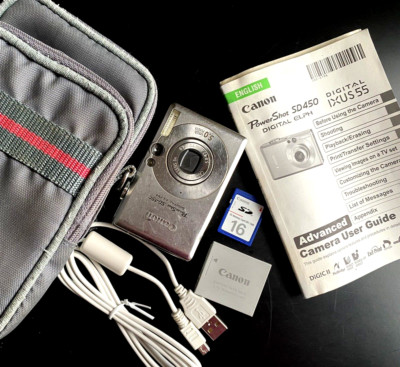 Canon PowerShot SD450 Digital ELPH 5MP 3X Zoom Digital Camera Works ...