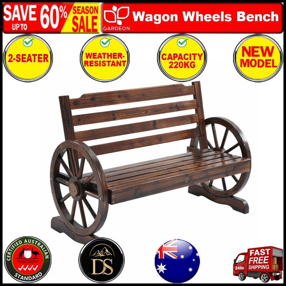 Artiss ODF-WAGON-CC Wooden Wheel Bench for sale online | eBay Australia