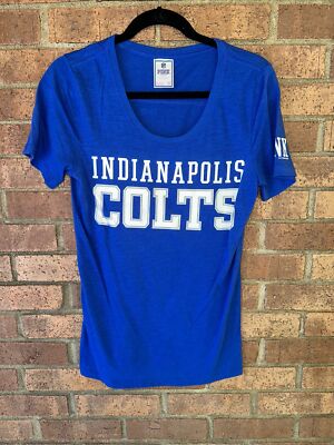 Pink Victoria's Secret NFL Indianapolis Colts Blue Shirt Medium Team Is ...