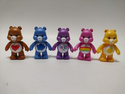 Care Bears Figures Set 5 Pack Articulated 3” Just Play JP TCFC - 1983 ...