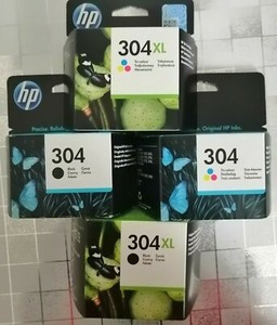 Original Hp 304 / 304 XL Black & Tri-Colour Genuine Printer Ink-Factory ...