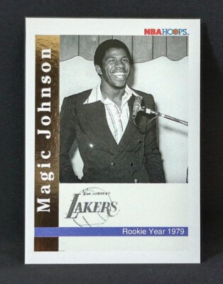 1992 NBA Hoops Magic Johnson Rookie 1979 Retirement 1991 | eBay