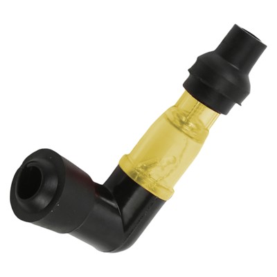 4Pcs 90 Degree yellow Unlimited Flashing Spark Plug Cap For Motorcycle ...