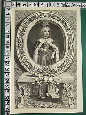 c1774 GEORGIAN PRINT ~ KING EDWARD V ~ PRINCES IN TOWER | eBay Australia