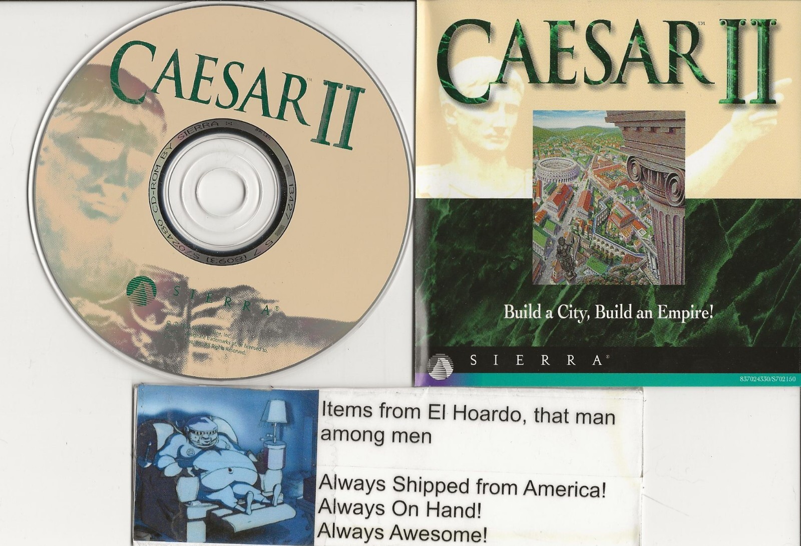 Caesar II 2 by Sierra on updated version CD for PC with Front Insert ...