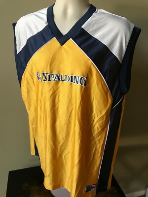 VTG SPALDING Athletic (XL) Multicolor Basketball Sleeveless Jersey | eBay