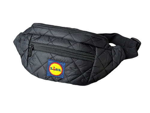 LiDL Bauchtasche Umhängetasche Brustbeutel schwarz Stepp-Optik Lidl ...