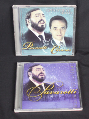 2 Luciano Pavarotti Jose Carreras Christmas Music CDs Opera Holiday ...
