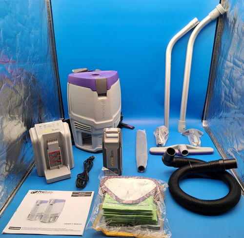 ProTeam GoFit 3 Cordless 4Ah, 3 qt Commercial Backpack Vacuum Xover ...