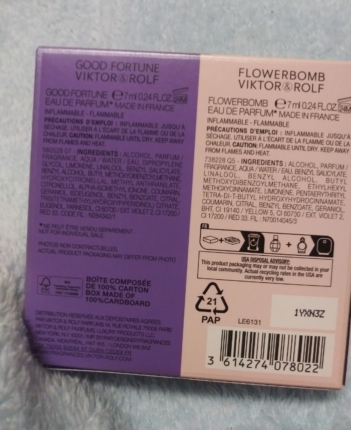 Viktor And Rolf Flowerbomb And Good Fortune Gift Set Of 2 Fragrances | eBay
