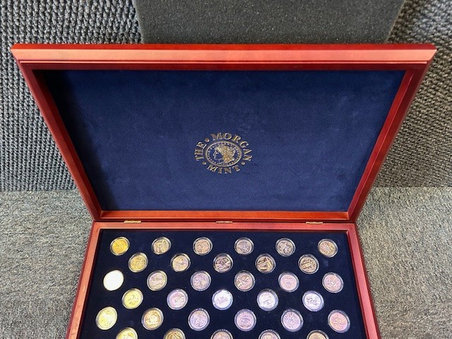 The Morgan Mint 24kt Gold-Plated 50 State Quarter Coin Box Set ...