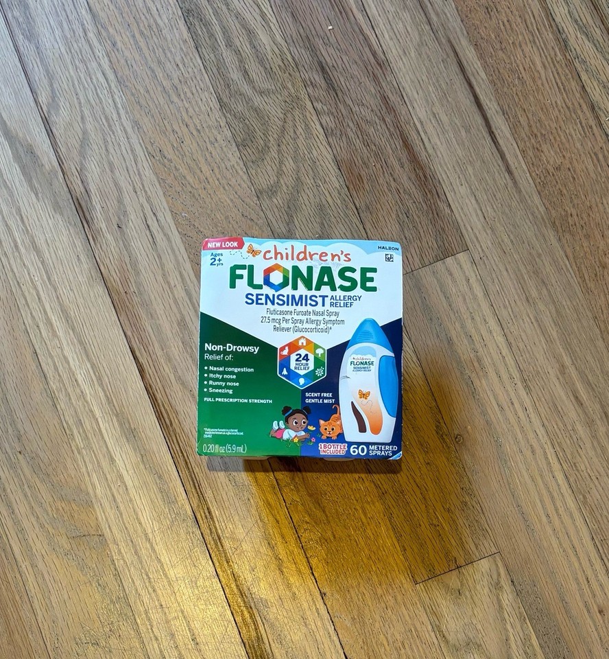 Flonase Sensimist Childrens Decongestant Allergy Nasal, Gentle Mist, 60 ...