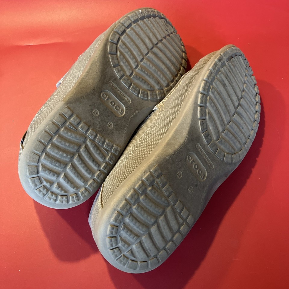 Crocs Santa Cruz 2 Luxe Men's Size 15 Khaki Brown | eBay