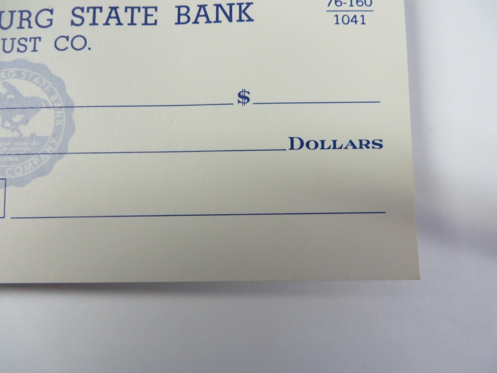 Vintage GOTHENBURG State Bank & Trust Co. NEBRASKA Counter Check Book ...