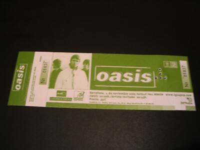 OASIS TICKET BARCELONA 2005 COMPLETE 01837 | eBay