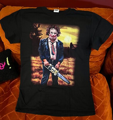 Leatherface TCM black shirt, Men's Small | eBay
