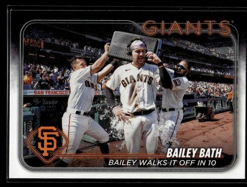 2024 Topps #358 - Bailey Bath (Patrick Bailey) - San Francisco Giants ...