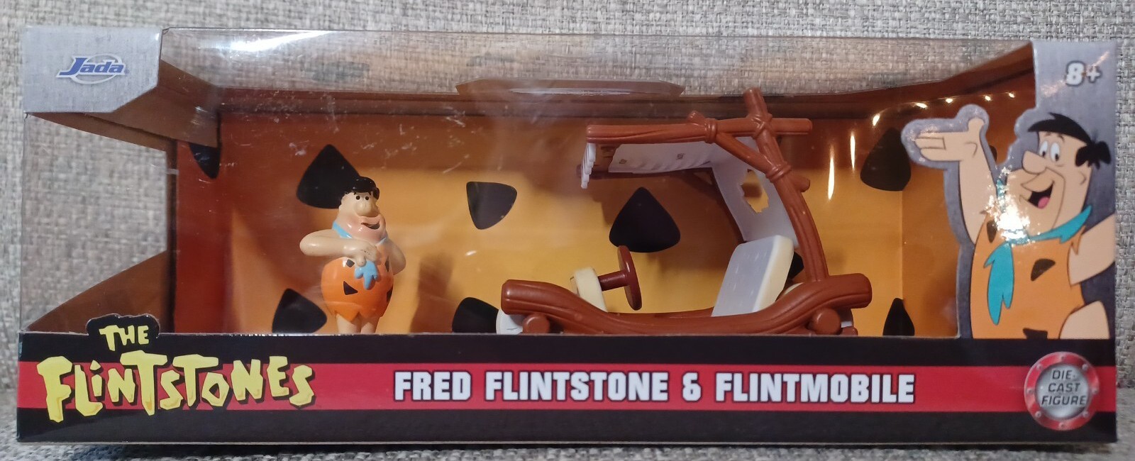 The Flintstones - Fred Flintstone Figure & Flintmobile - #84544 by Jada ...