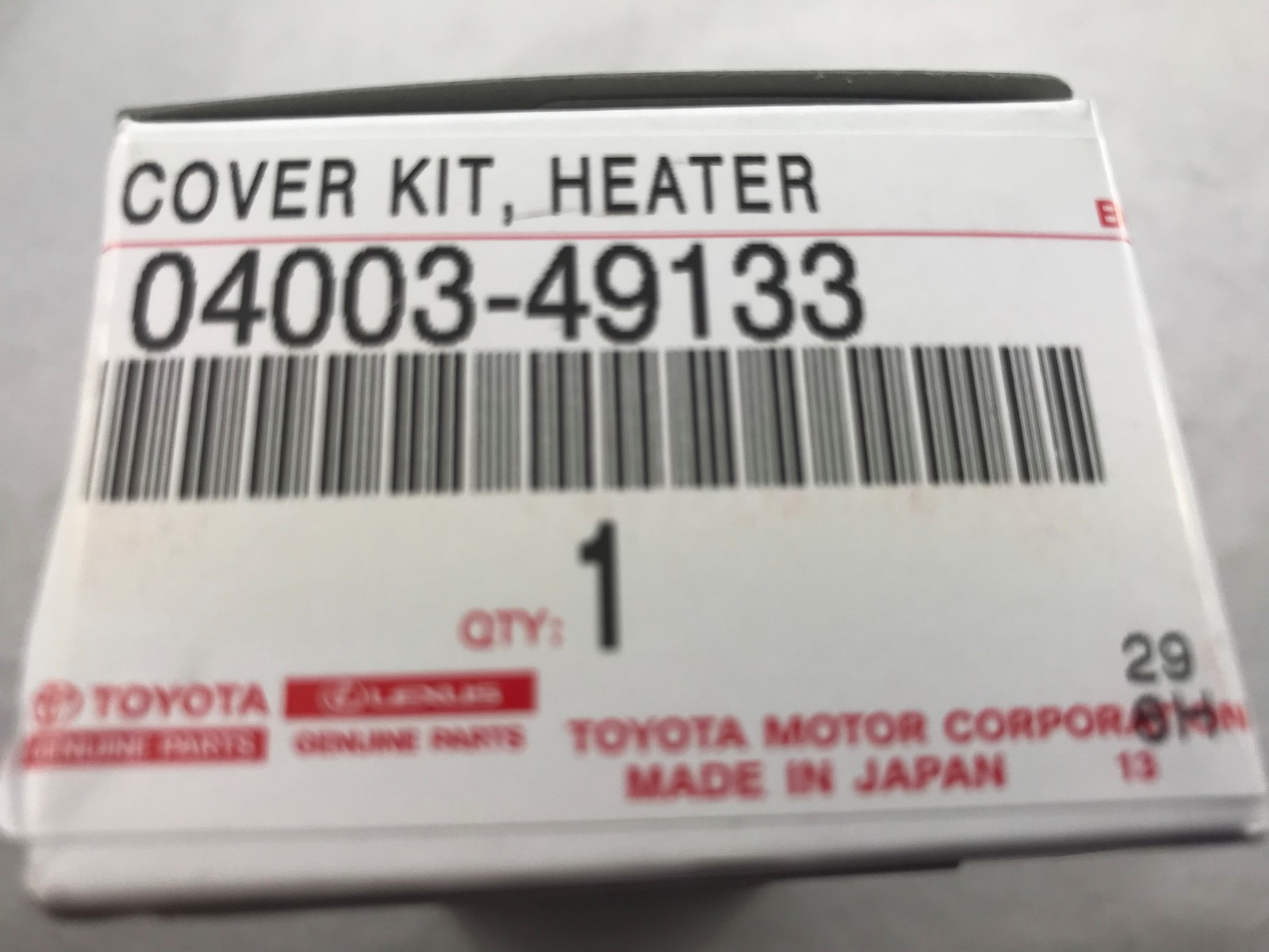 Toyota OEM Heater Cover Kit 04003-49133 Factory Various Models Sold ...