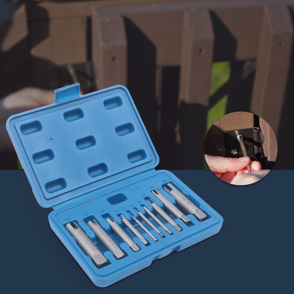 10pcs Broken Tap Extractor Removal Kit Screw Extractor Set 3/4 Claws 1 ...