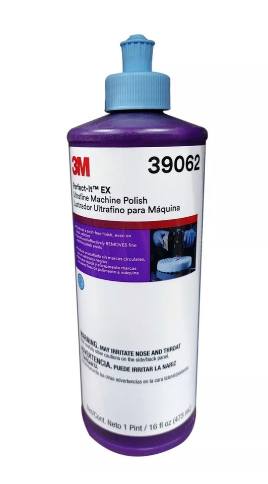 3M 39062 Perfect-It EX Ultrafine Machine Polish Buff Paint Swirl Mark ...