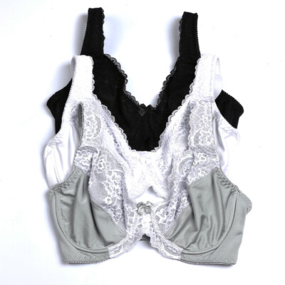 32-54 BCD EFGH UK Ladies Floral Lace Bra Underwired Full Coverage Large ...