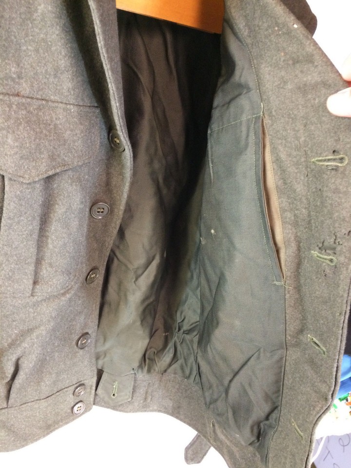 Vtg WWII Korean War Army Military Eisenhower Wool Jacket Worn ...