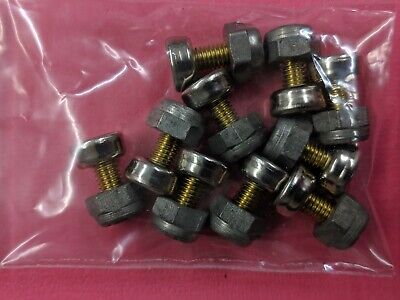 10 SNAPS 3/8 BRASS STUD 10-32 with LOCKING NUT for TONNEAU, CONVERTIBLE ...