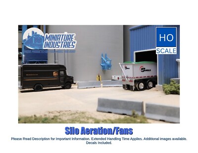 HO Scale Silo Aeration Fans 2 Sets of 3 Kit for Grain Elevator ...