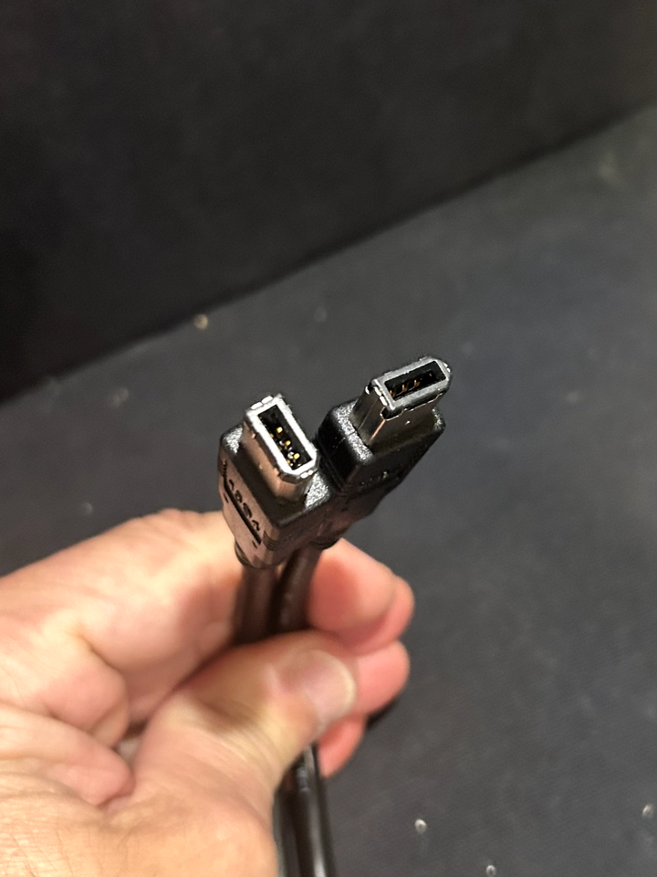 9FT Firewire 400 6 Pin Male to Male IEEE 1394 Cable Cord PC Mac Black ...