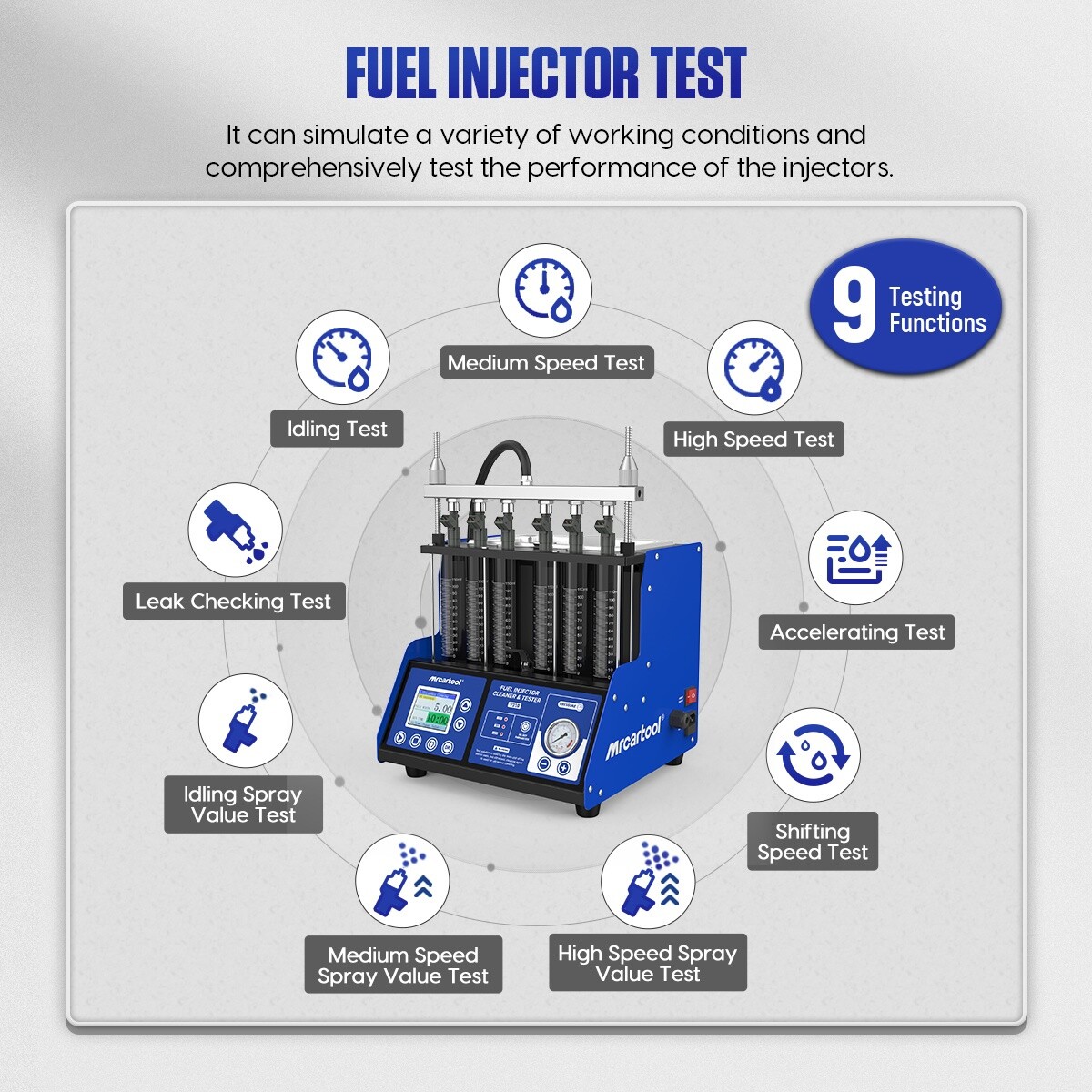 Fuel Injector Cleaner Tester Machine for Diesel Gasoline Standard GDI ...