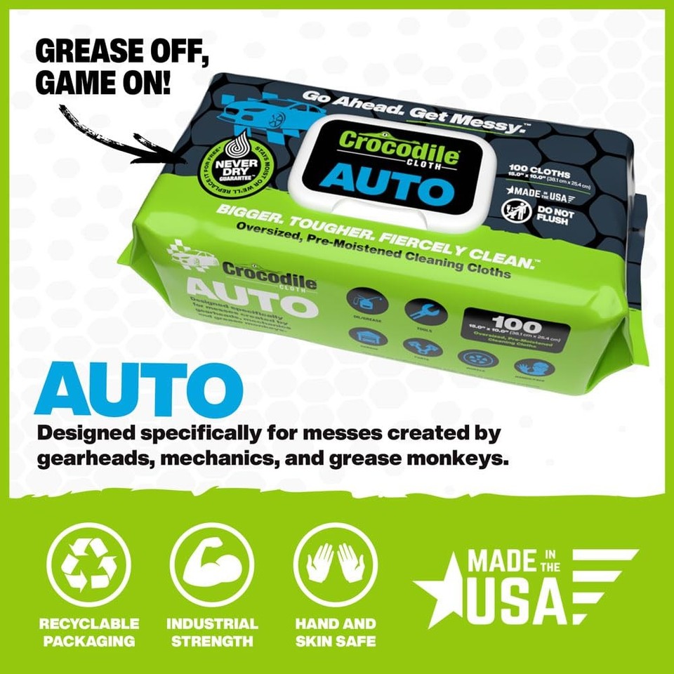 Auto Cleaning Wipes - Car Engine Degreaser, Body Detailing, Tires Cloth ...