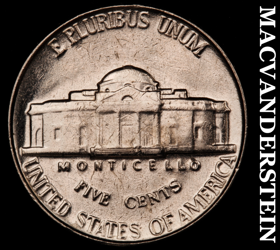 1958 Jefferson Nickel-Choice Gem Brilliant Unc Steps No Reserve #G8537 ...