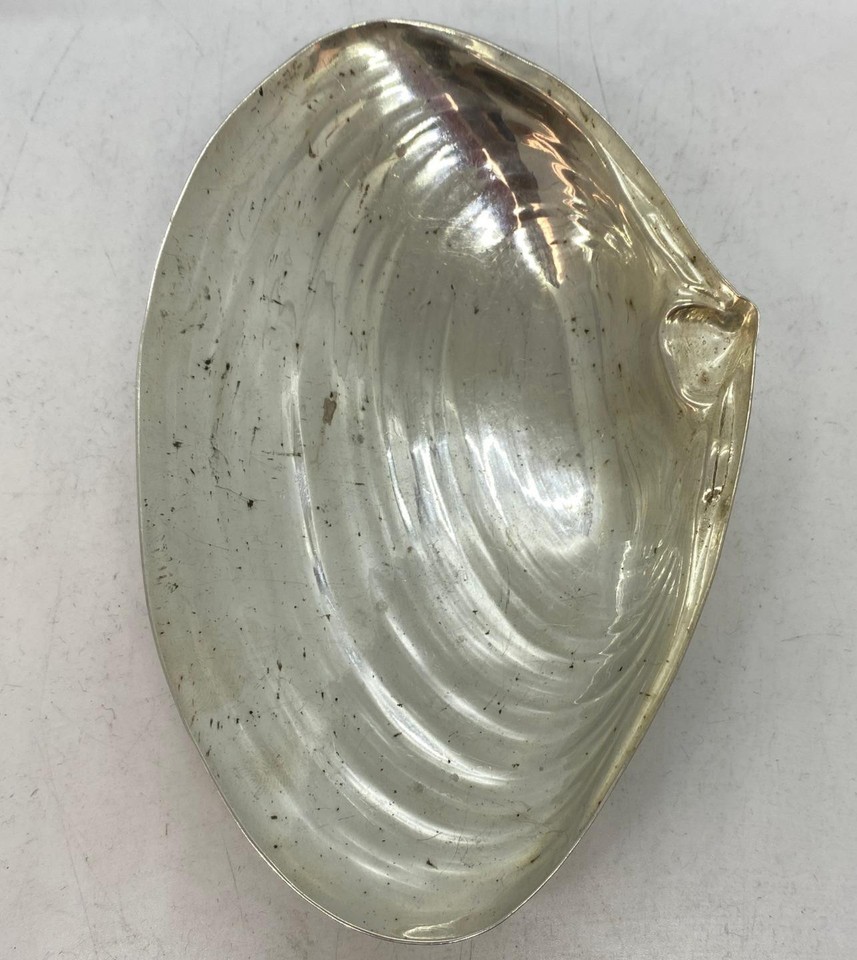 Wallace Sterling Silver Clam Shell 393 Trinket Candy Nut Bon Bon Dish ...