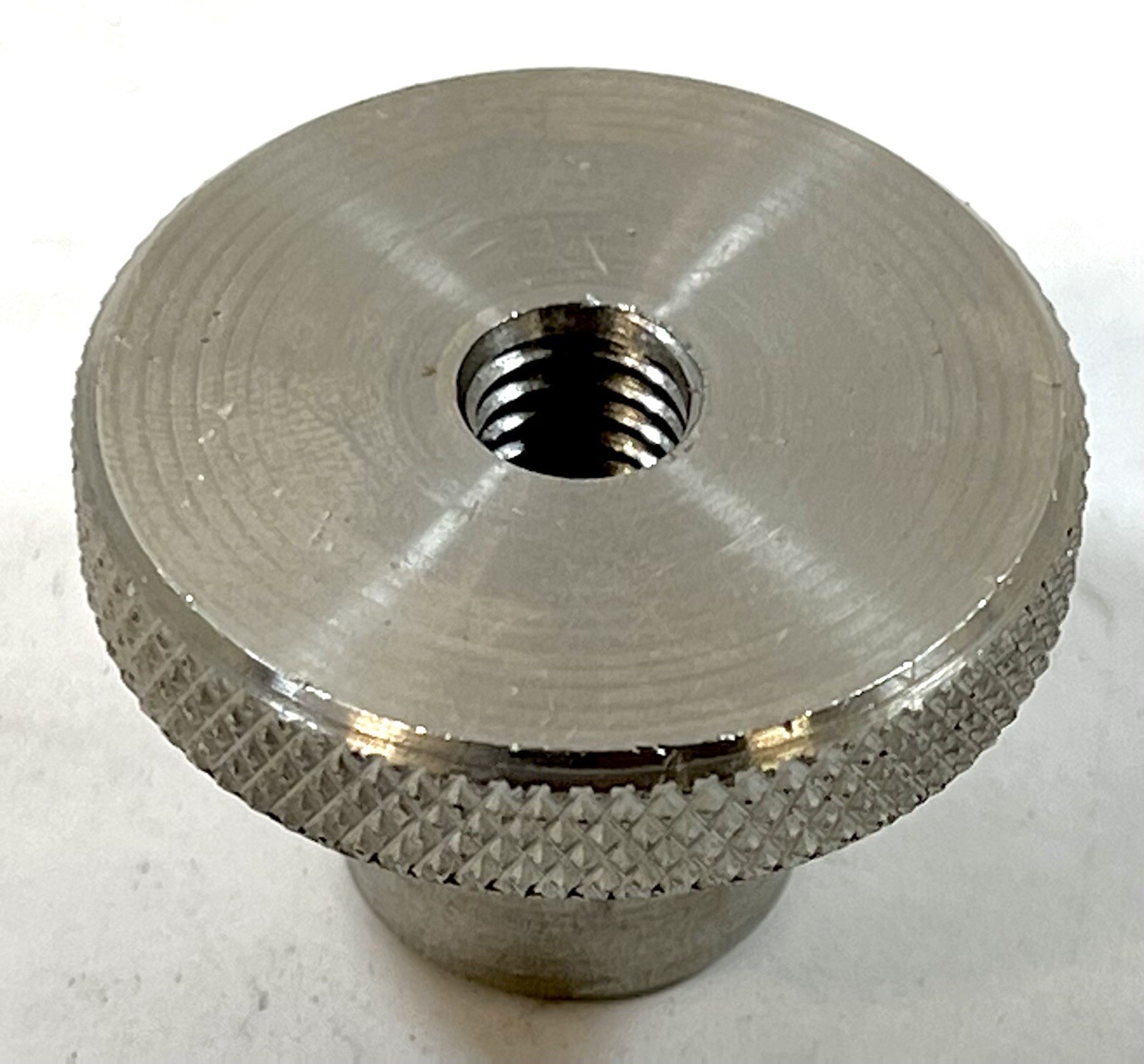 GIBRALTAR 1-1/2″ Head, Knurled Knob Tapped Thru, Stainless Steel 3/8-16 ...