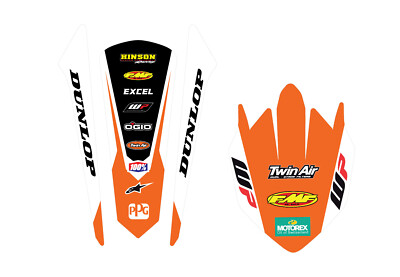 KTM Front and Rear Fender Graphics SX SX-F 125 250 300 350 450 2016 ...