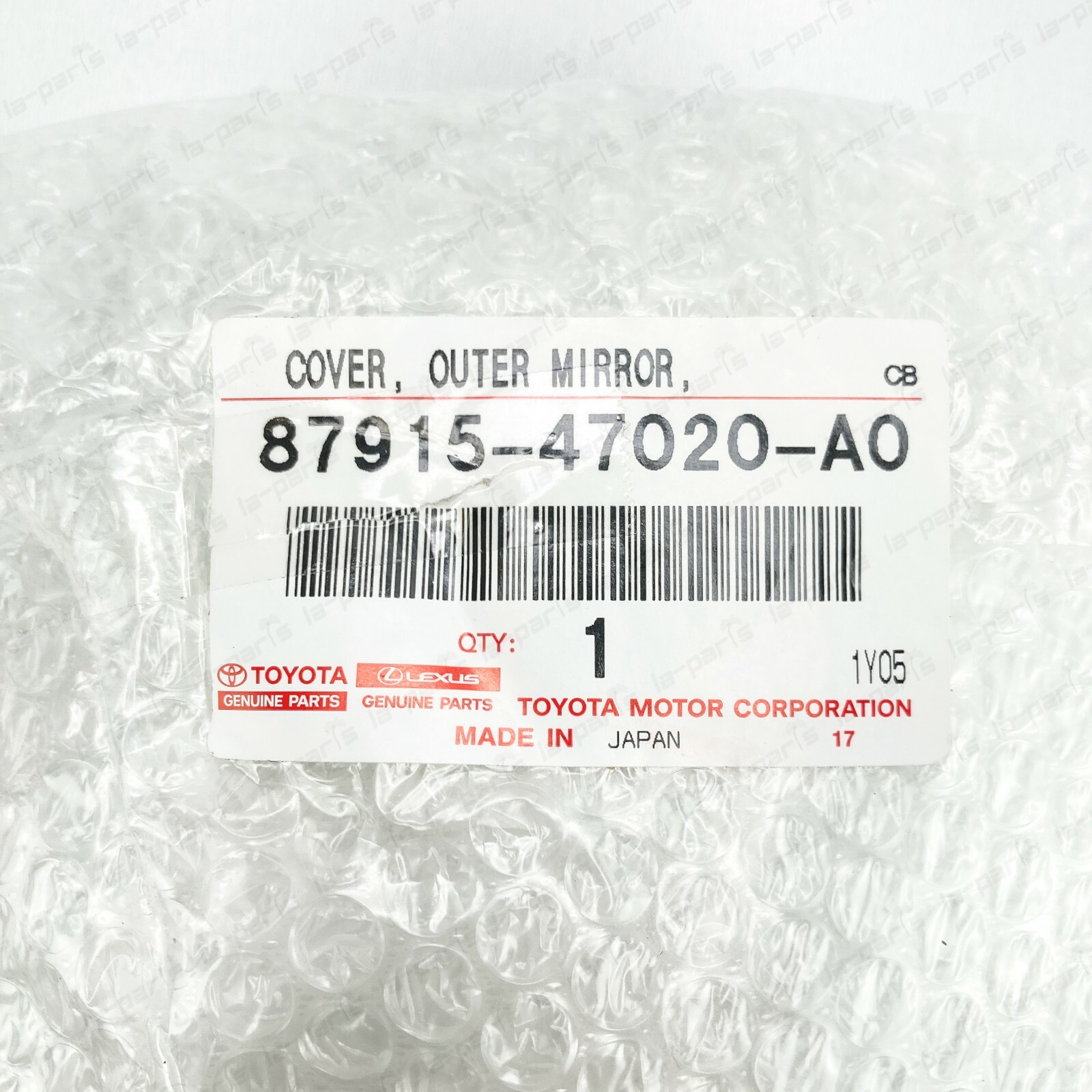 GENUINE FOR TOYOTA PRIUS / V SIDE OUTER DOOR MIRROR COVER RH 87915 ...