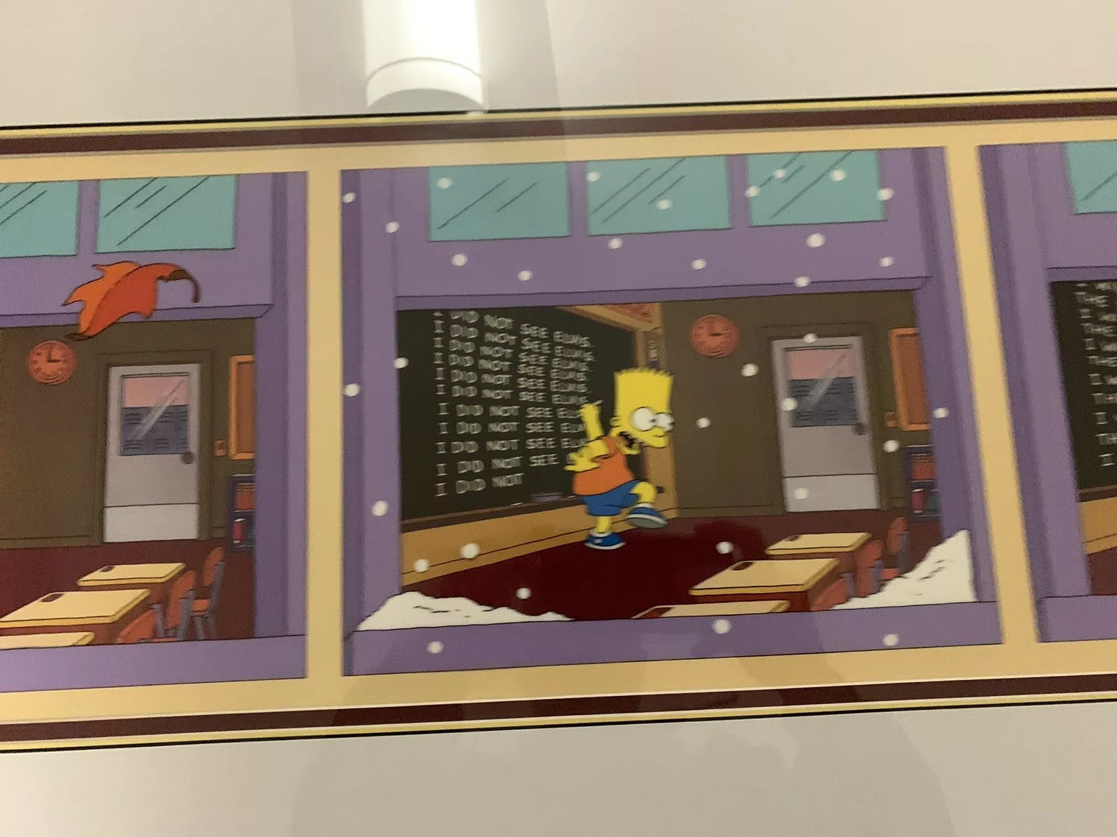 Simpsons Sequence of Bart writing on the board | eBay