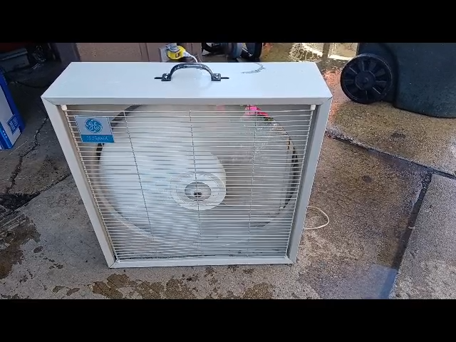1960's GE General Electric Box fan 20” 3 Speed F11W22 Works | eBay