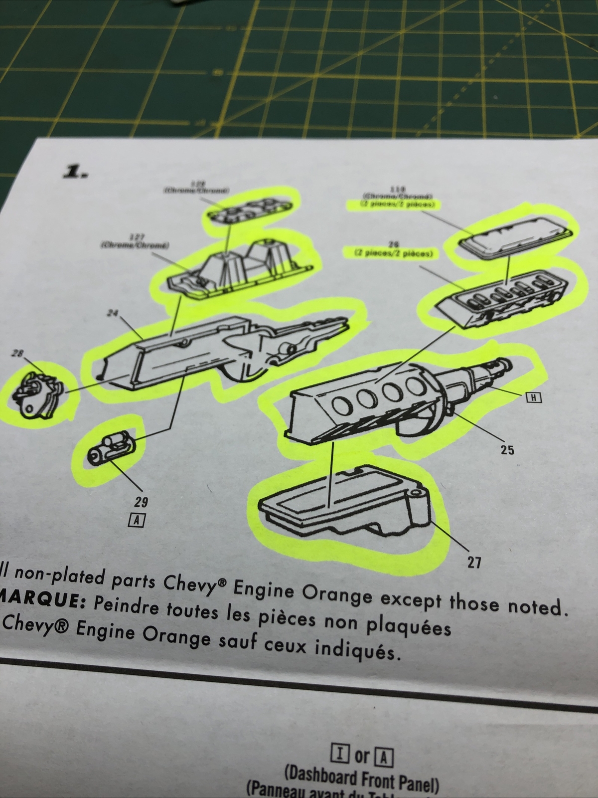 FOB 396 454 Chevy Gasser ENGINE W Tunnel Ram NO Headers AMT 1:25 LBR ...