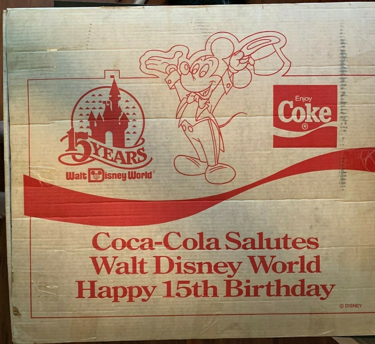 Coca Cola Salutes Disney 15th Anniversary - 60 Pin Framed Set - In Box ...