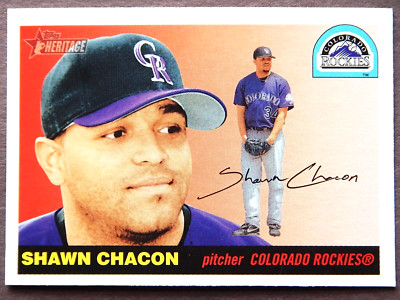 Shawn Chacon #256 Topps Heritage 2004 Baseball Card (Colorado Rockies ...