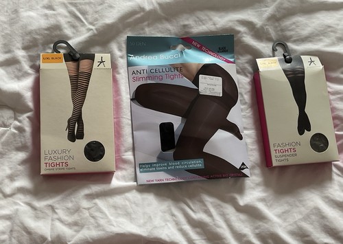 Women's Tights Bundle 3 Pairs Size XL Black | eBay UK